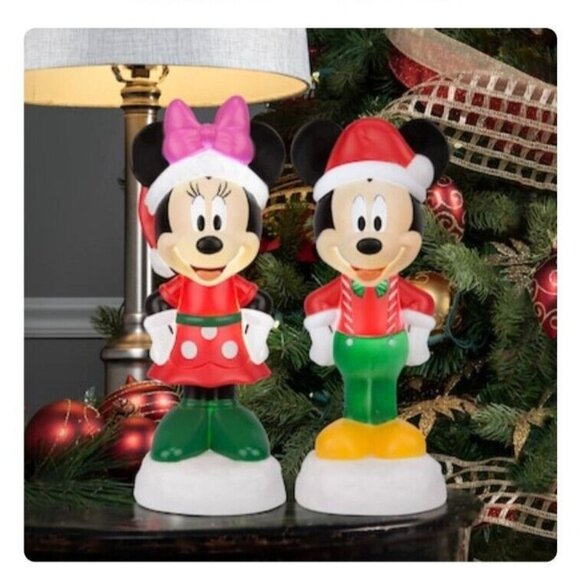 Gemmy | Holiday | Disney Mickey Minnie Mouse Lighted Christmas Blow ...